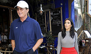 Kim Kardashian Goes Shopping With Bruce Jenner and His Ponytail: Pics ...