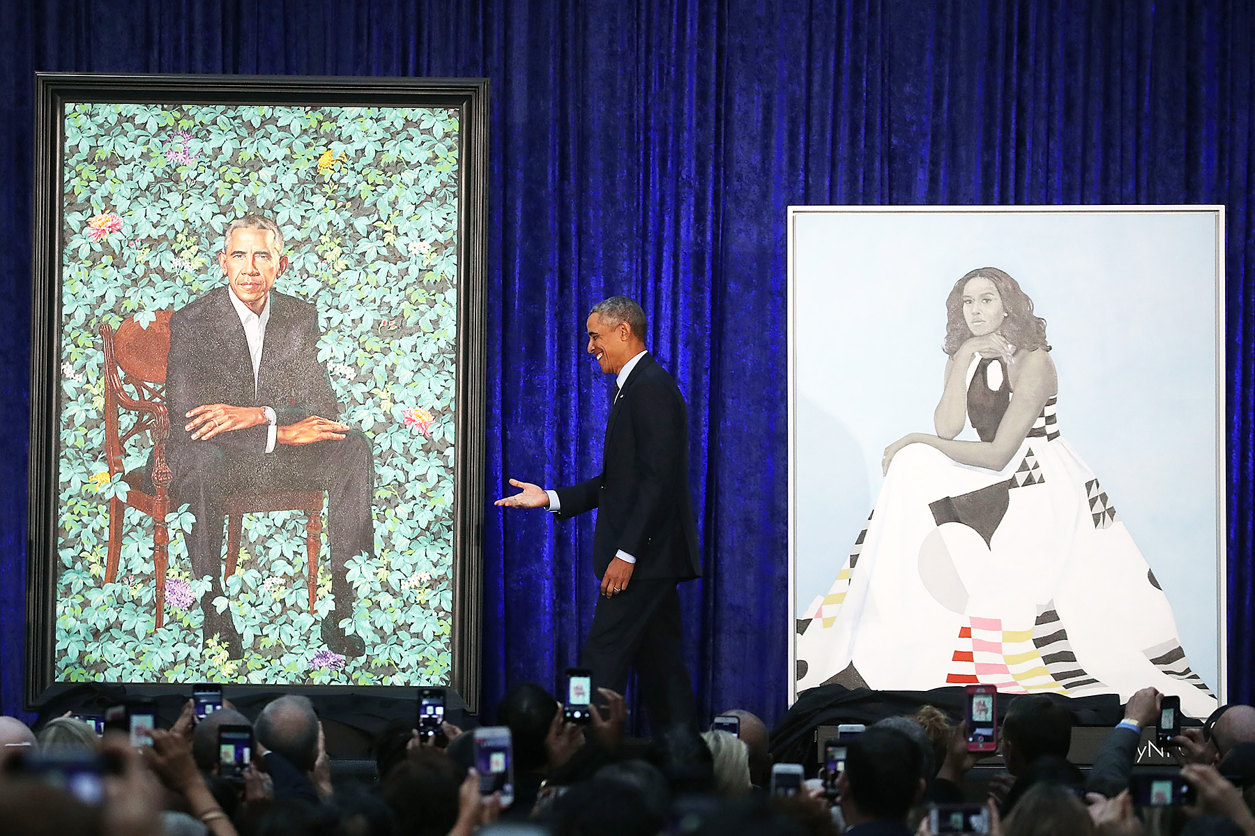 Barack Obama, Michelle Obama Unveil Their Official Portraits | Us Weekly