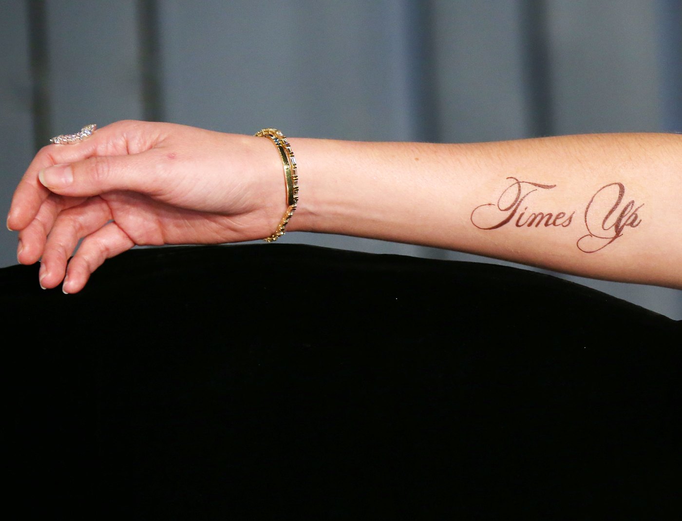 Emma Watson’s New Time’s Up Tattoo Has a Typo | Us Weekly