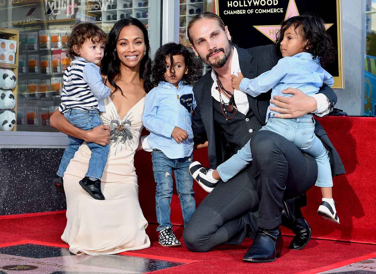 Zoe Saldana Talks Raising Sons in a ‘Gender Neutral Environment’ | Us ...