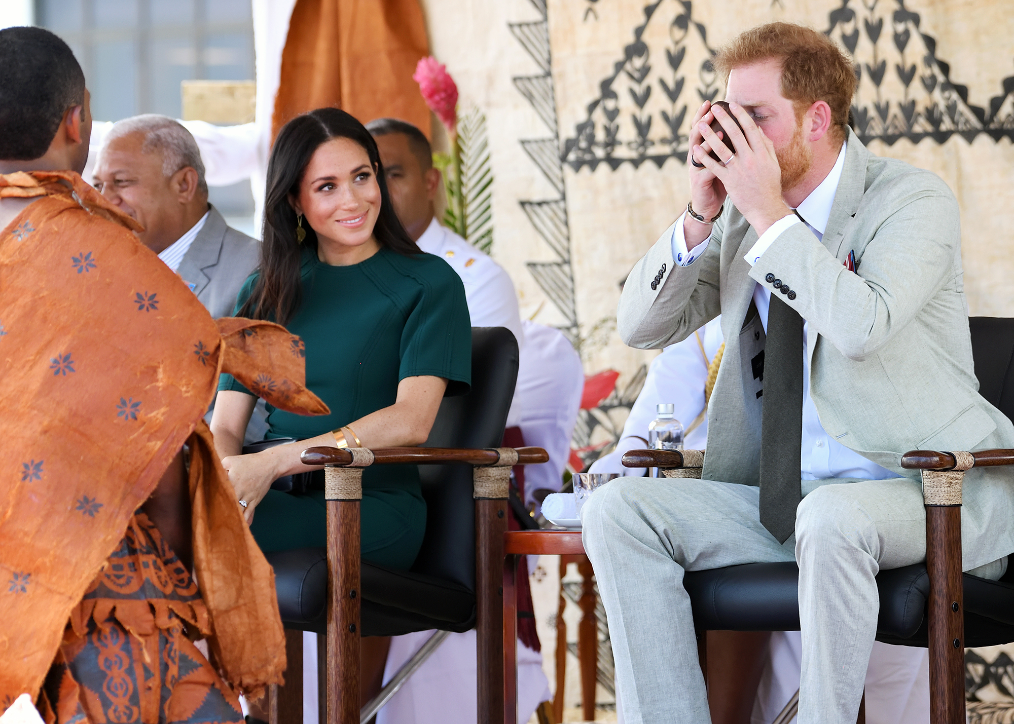 Prince Harry, Pregnant Meghan Markle Travel to Tonga: Pics | Us Weekly