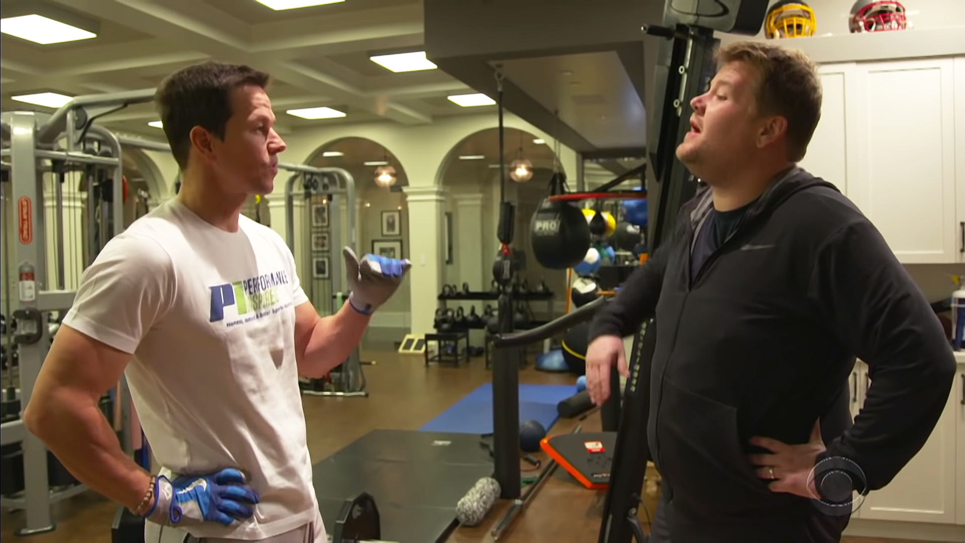 Mark Wahlberg Does 4 a.m. Workout With James Corden | Us Weekly