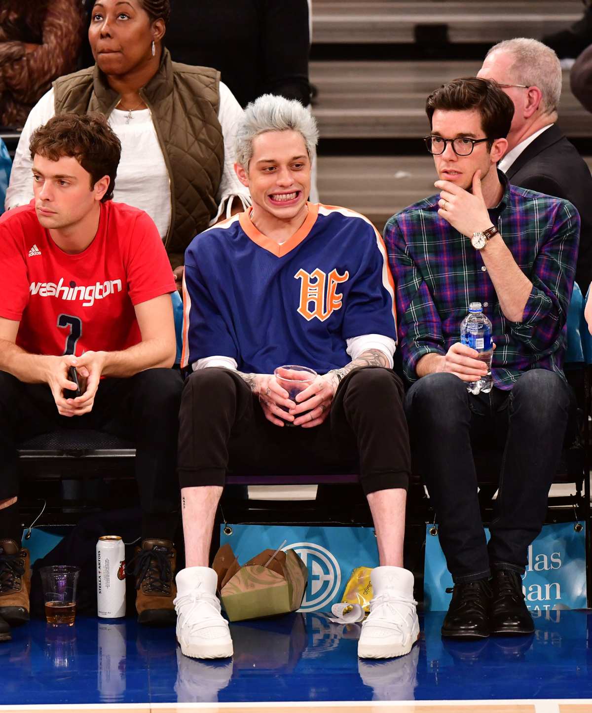 Pete Davidson Smiles at Knicks Game After Calling Out Bullies | Us Weekly