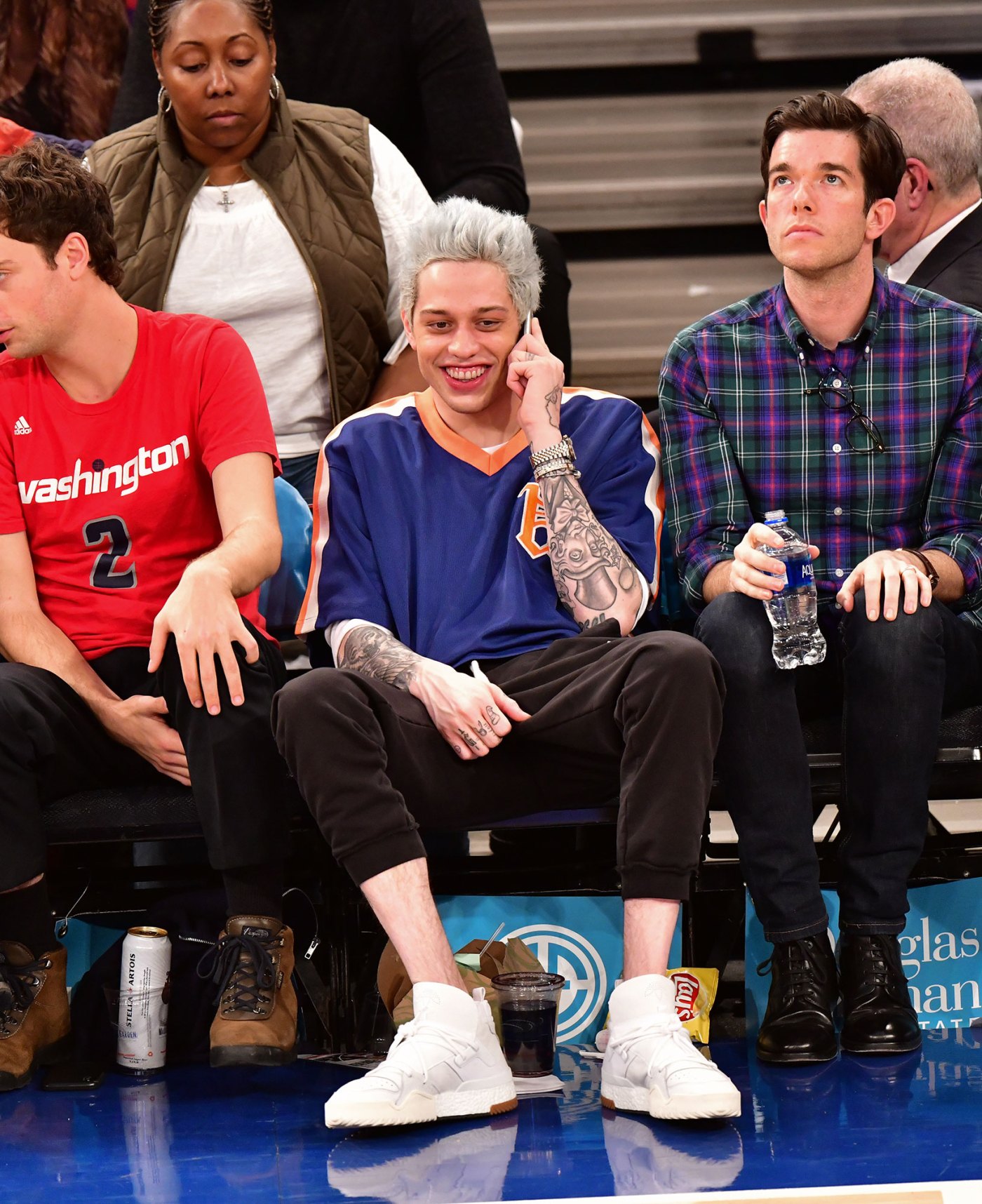 Pete Davidson Smiles at Knicks Game After Calling Out Bullies | Us Weekly