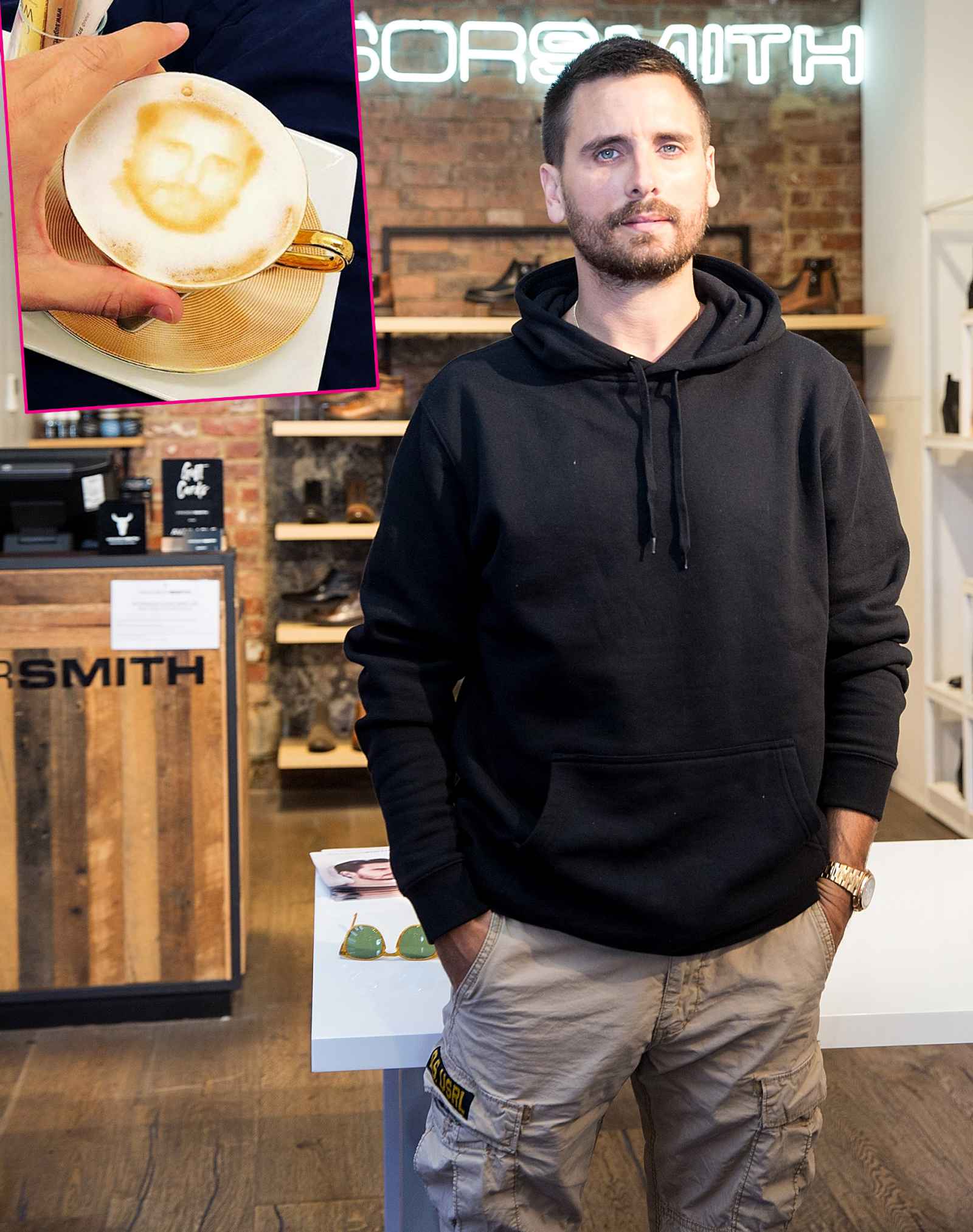 Scott Disick’s ‘Lord Tea’ Featured Realistic Foam Art of His Face | Us ...