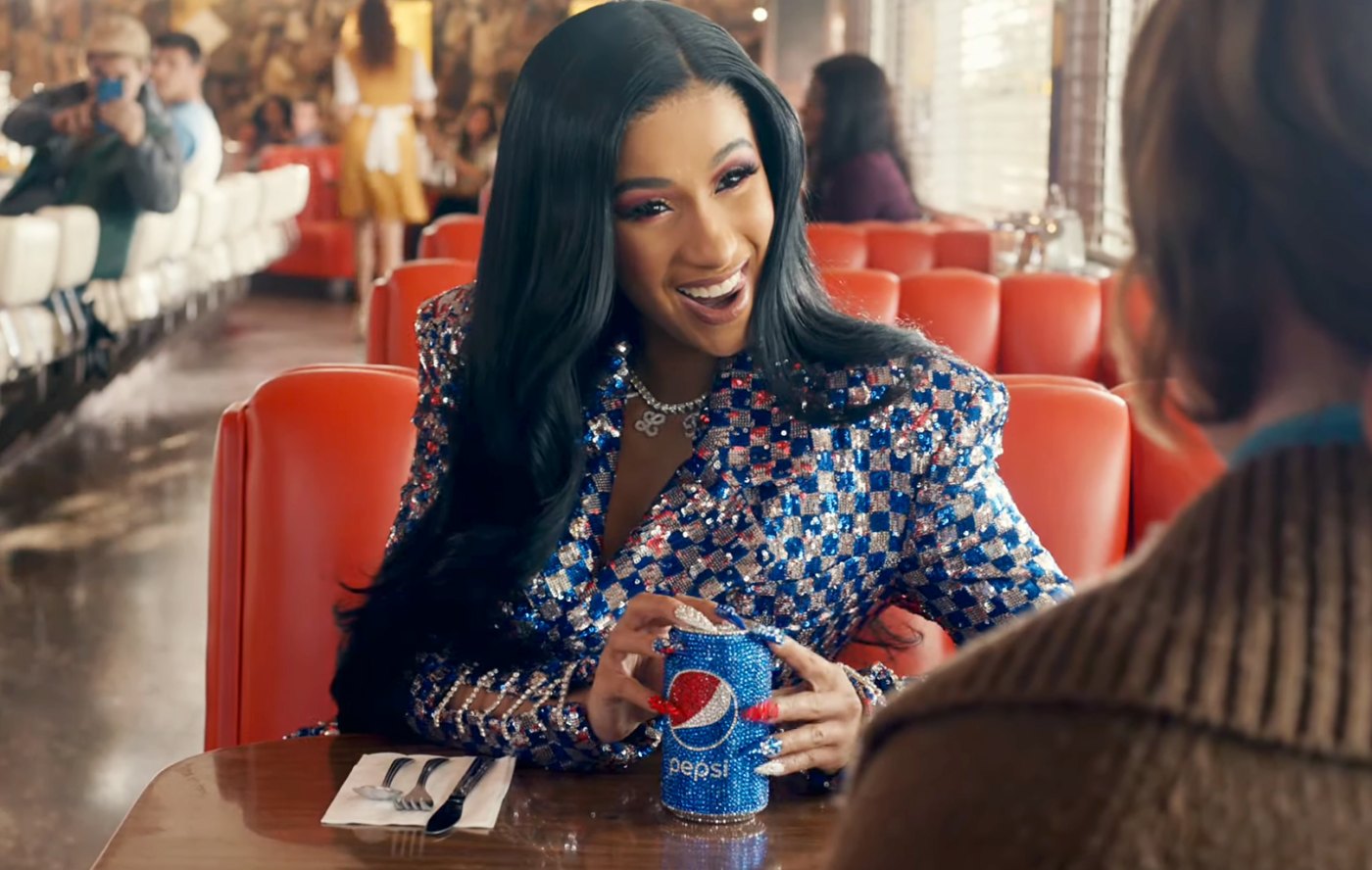 Cardi B Makes Her Signature Sound in Pepsi Super Bowl Ad: Watch | Us Weekly