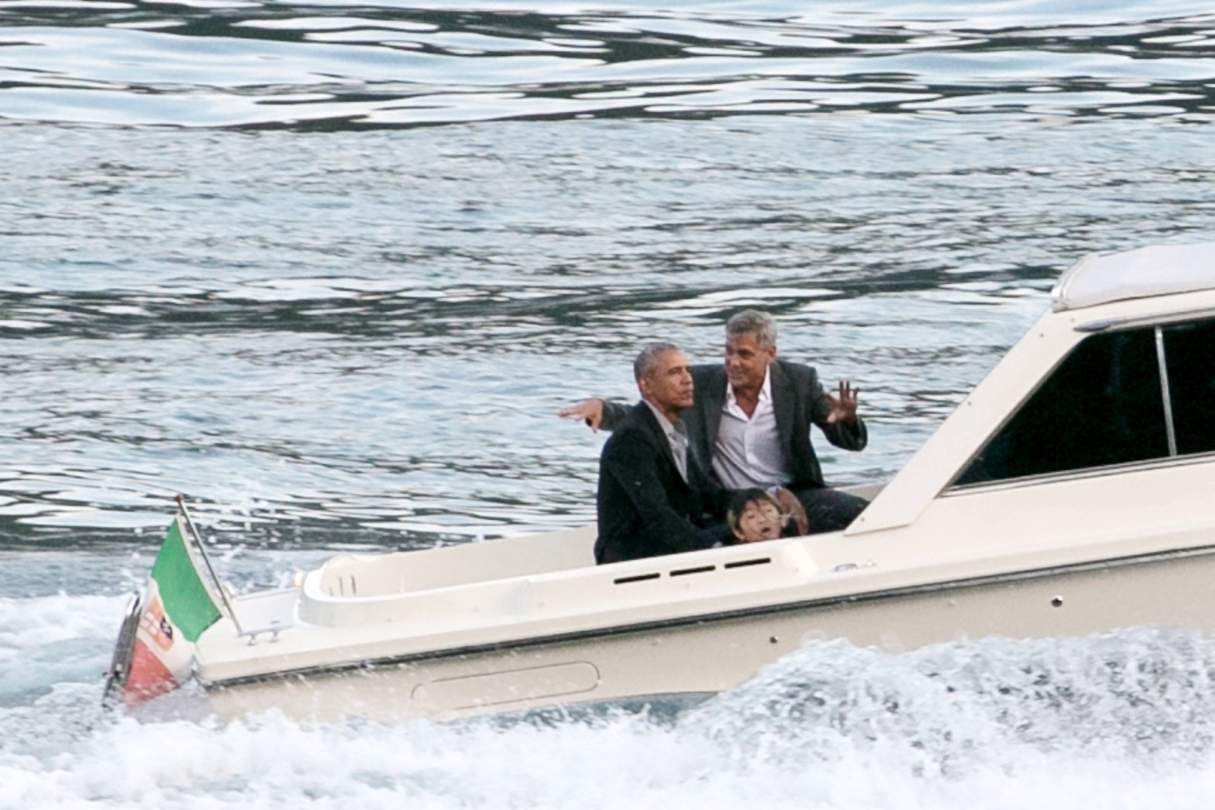 Barack, Michelle Obama Hang With George, Amal Clooney in Italy: Pics ...