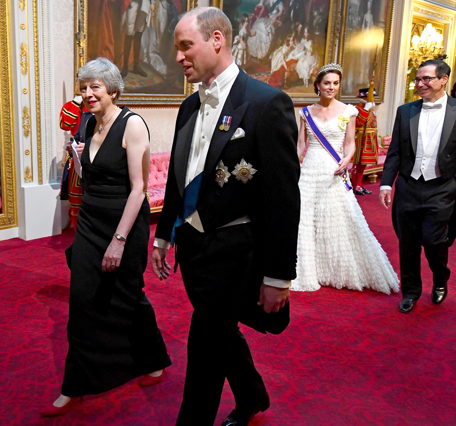 Prince William, Duchess Kate Attend State Banquet for the Trumps