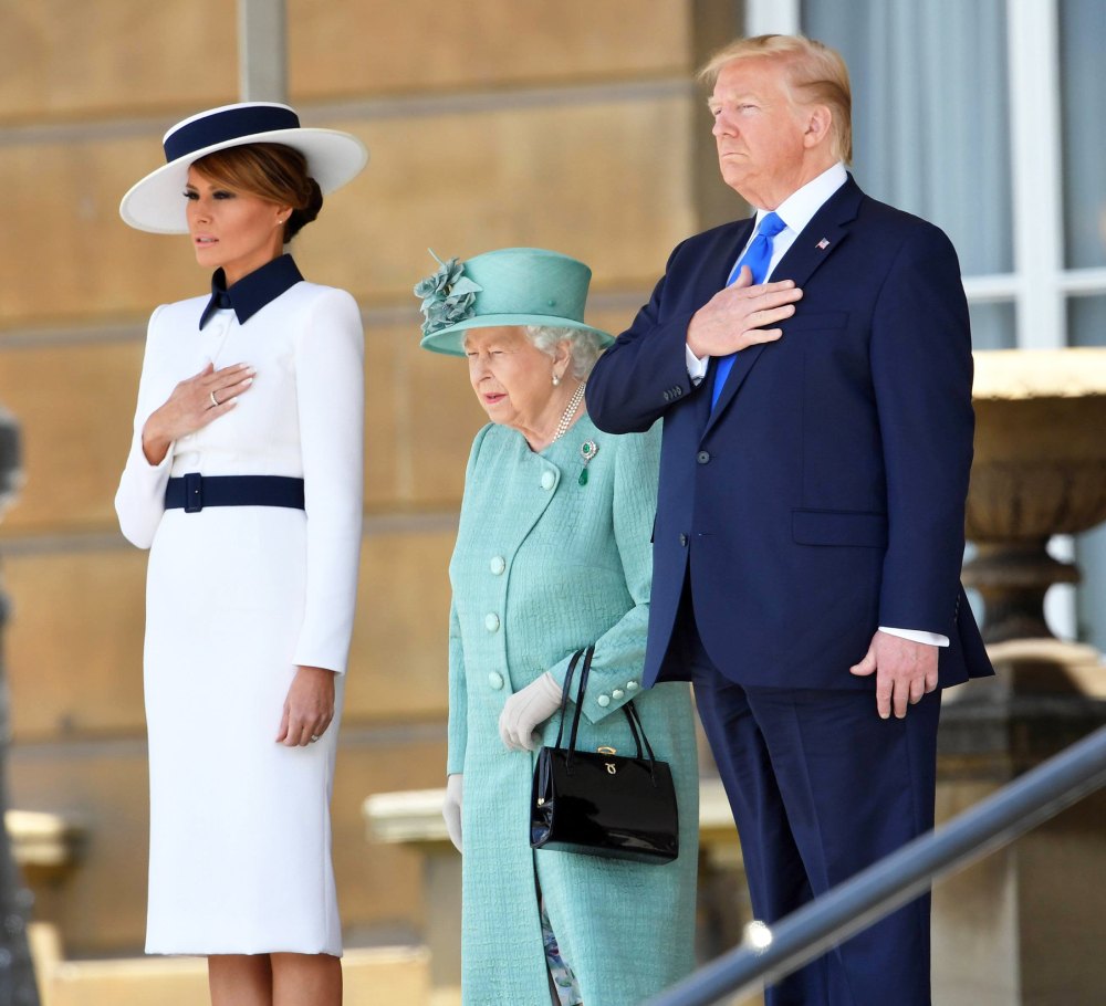 Queen Elizabeth II Welcomes Donald, Melania Trump to Palace: Pics | Us ...