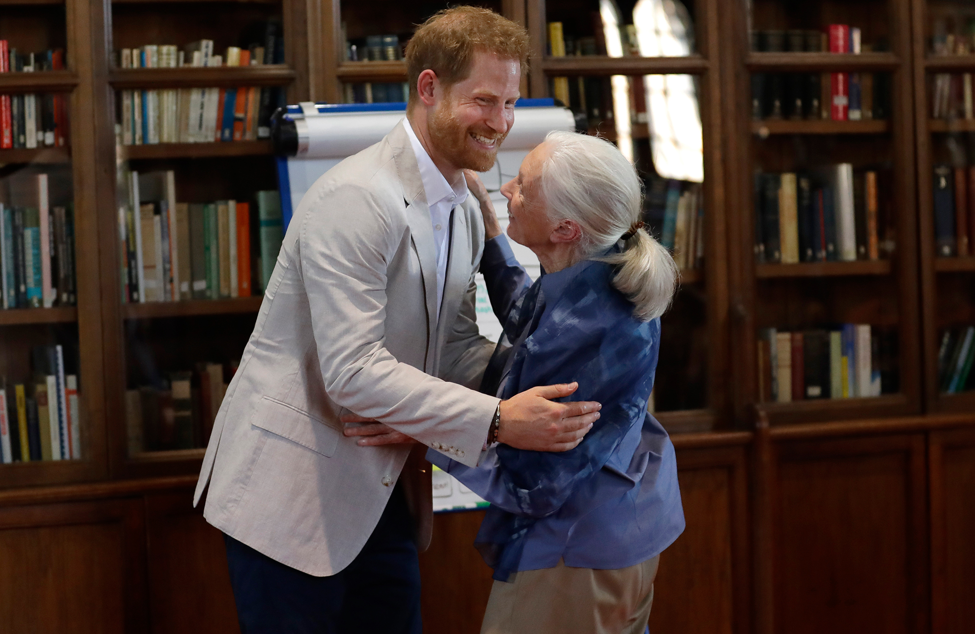 Prince Harry Dances With Conservationist Jane Goodall: Watch! | Us Weekly