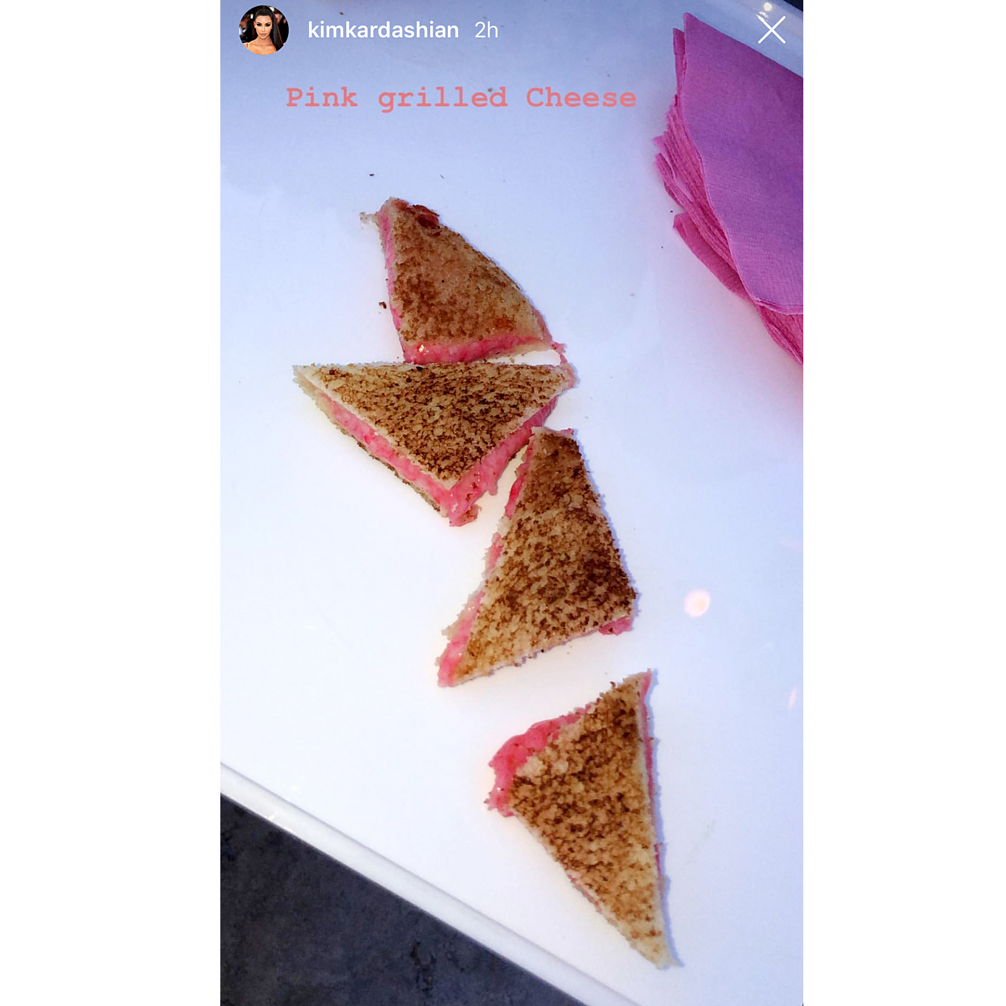 Kardashian’s Pink Food: See Colorful Grilled Cheese, Ice Cream, More ...