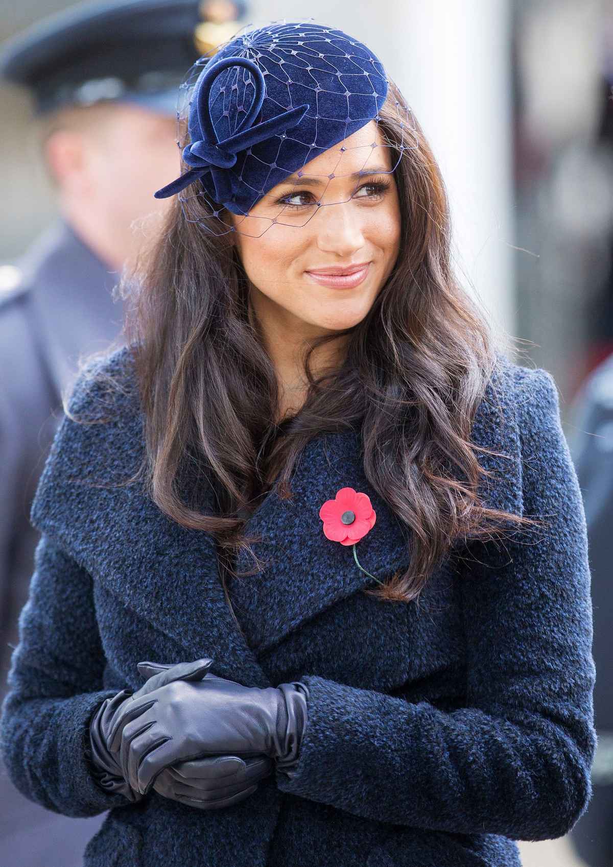 Meghan Markle Smudges Makeup on Veteran's Coat | Us Weekly
