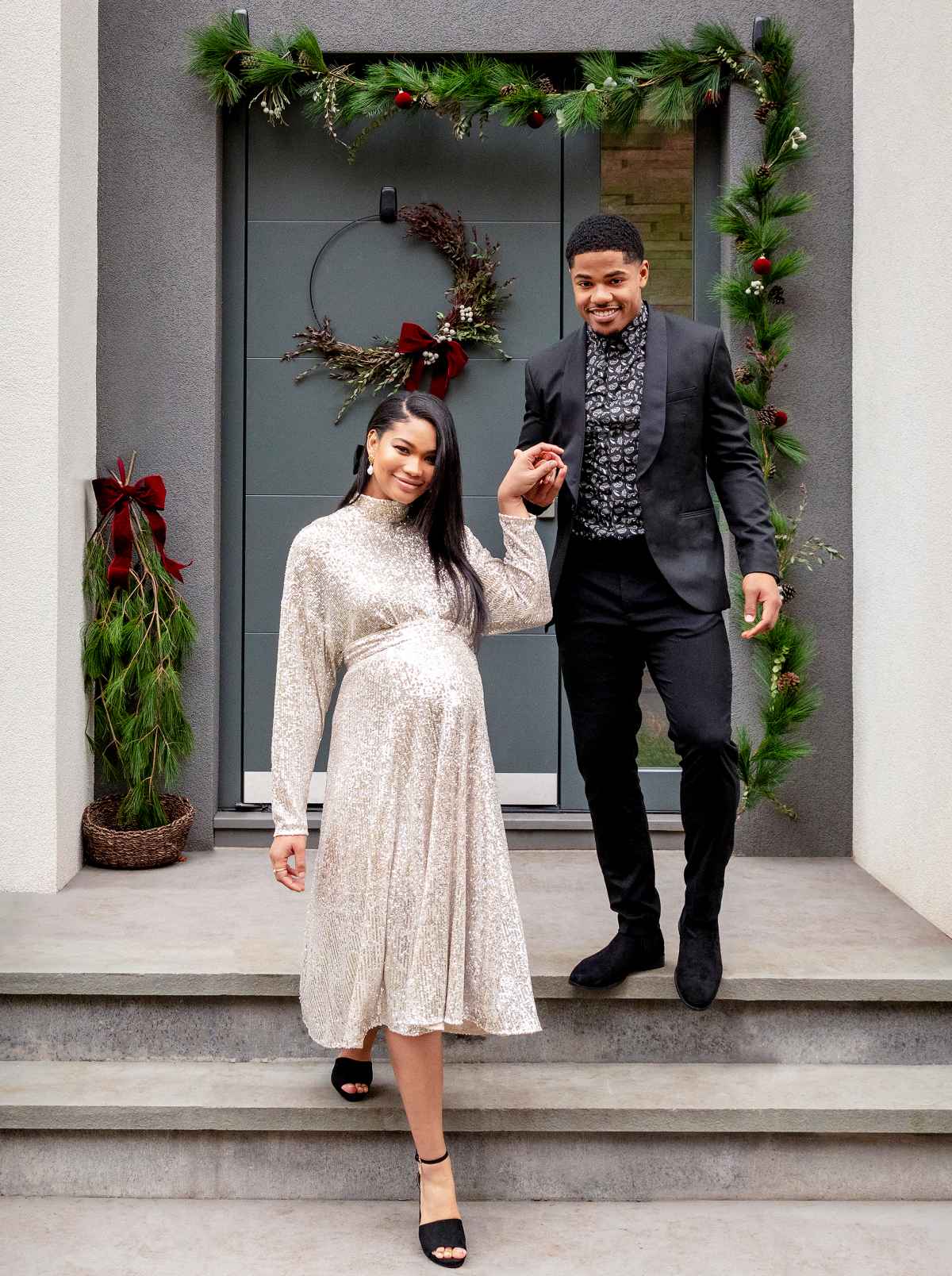 Chanel Iman and Sterling Shepard 2019 H&M Holiday Campaign: Pics | Us ...