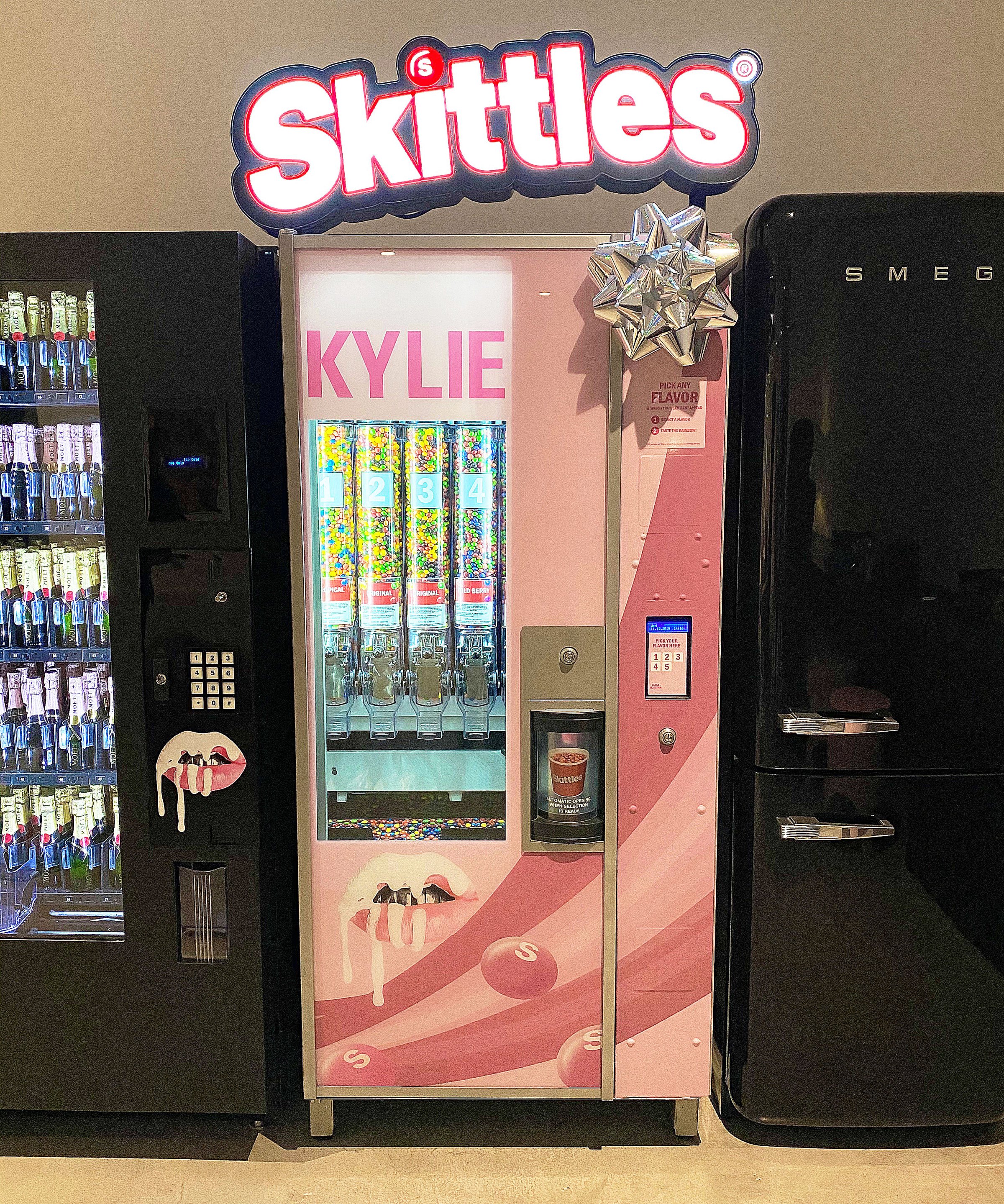 Kylie Jenner’s One-of-a-Kind Skittles Vending Machine: Photo | Us Weekly