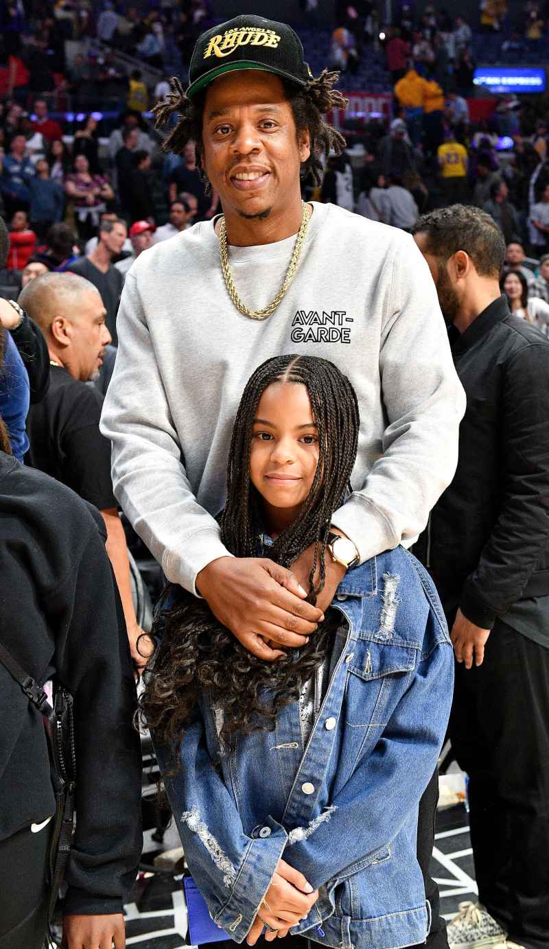 Blue Ivy Has Fun Attending NBA Game With Dad Jay-Z: Pics