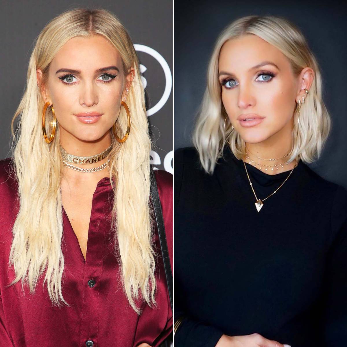 Ashlee Simpson Platinum Blonde Hair