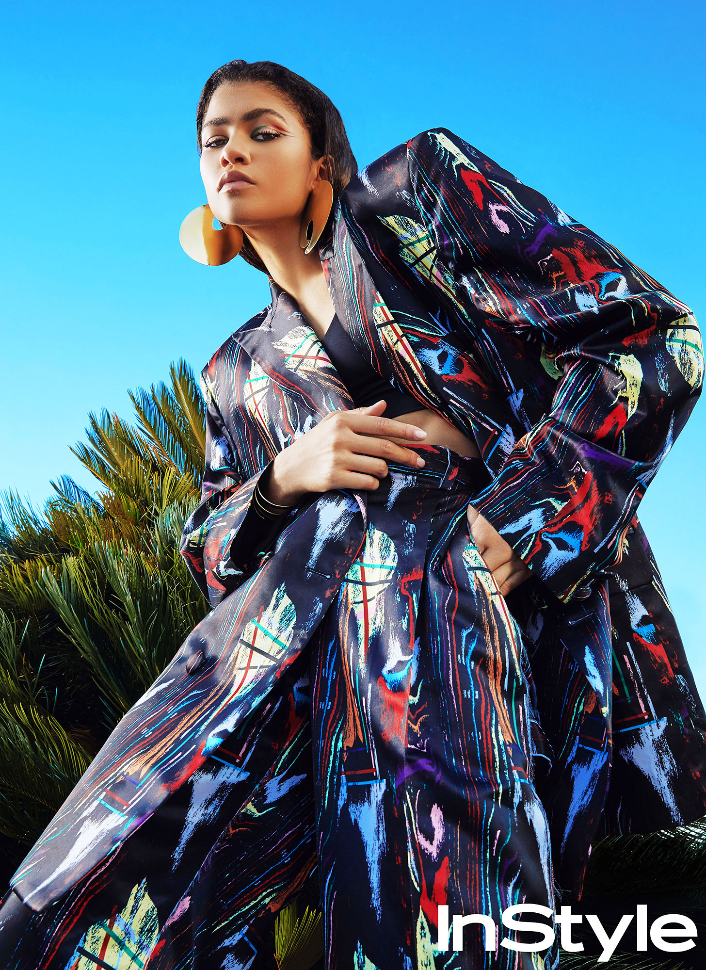 Zendaya Wears All Black Designers for InStyle's September 2020 Cover ...