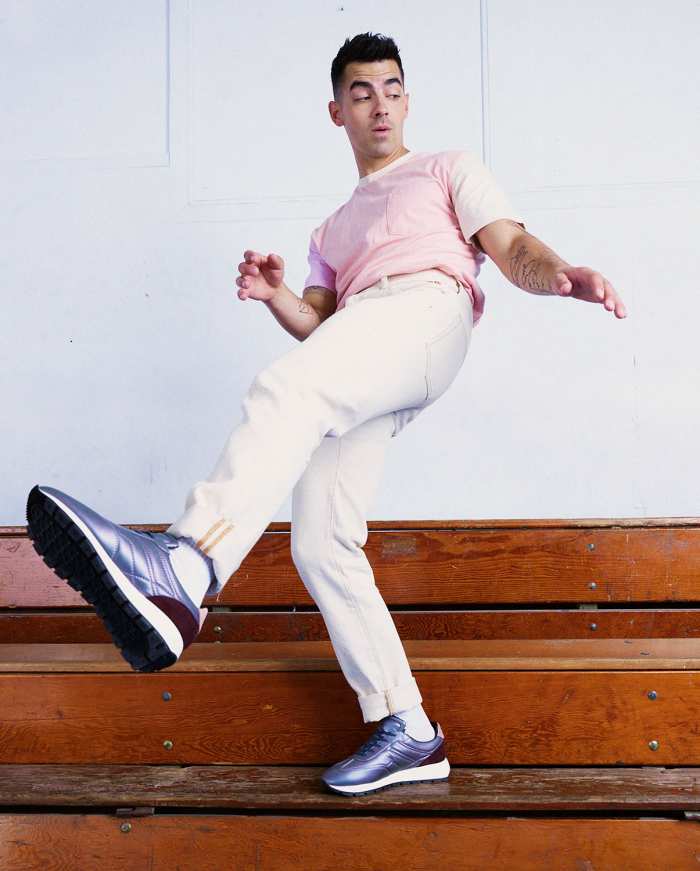 Joe Jonas Launches Limited-Edition Iridescent Sneaker | Us Weekly