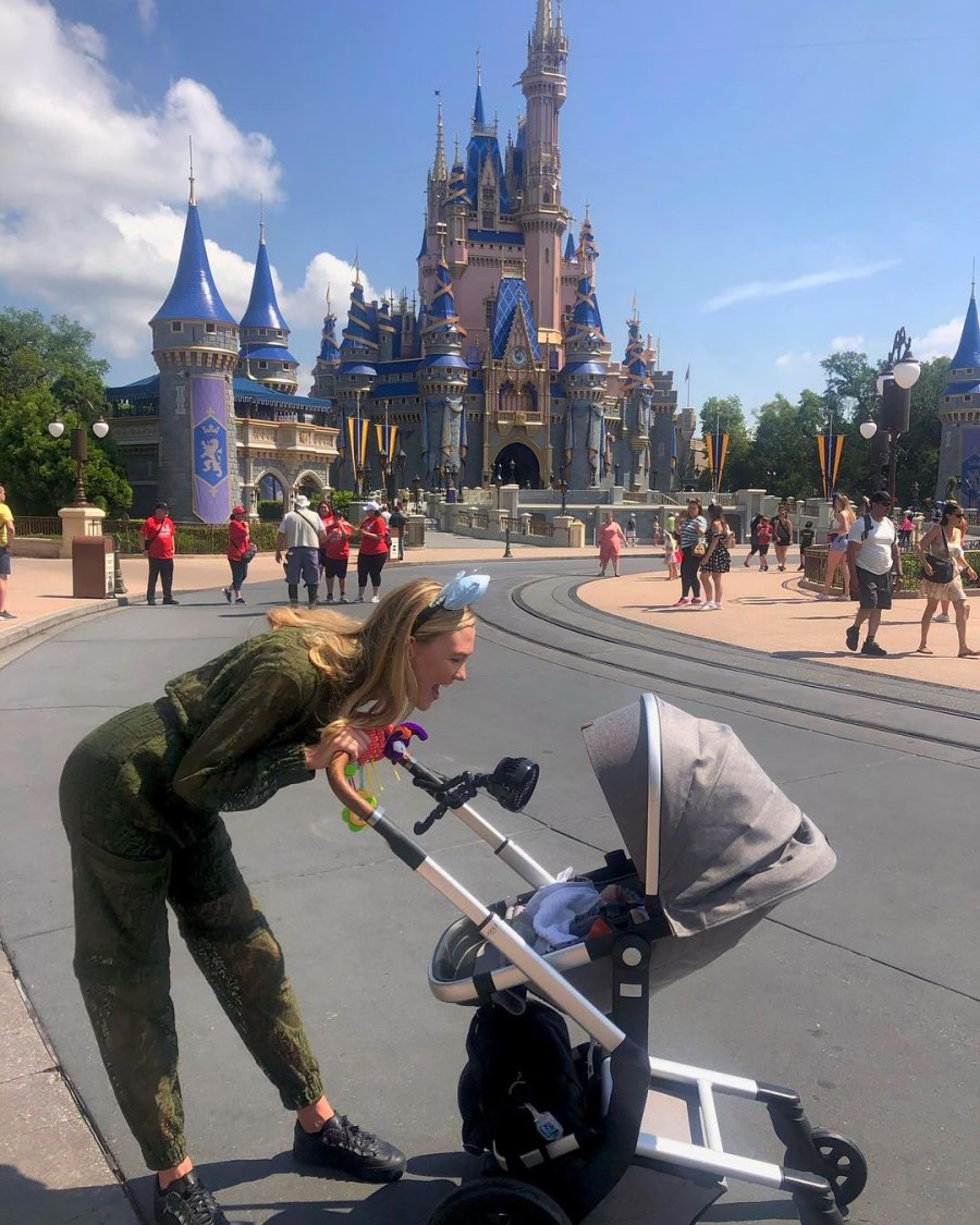 Karlie Kloss Brings Son Levi to Disney World: Photos