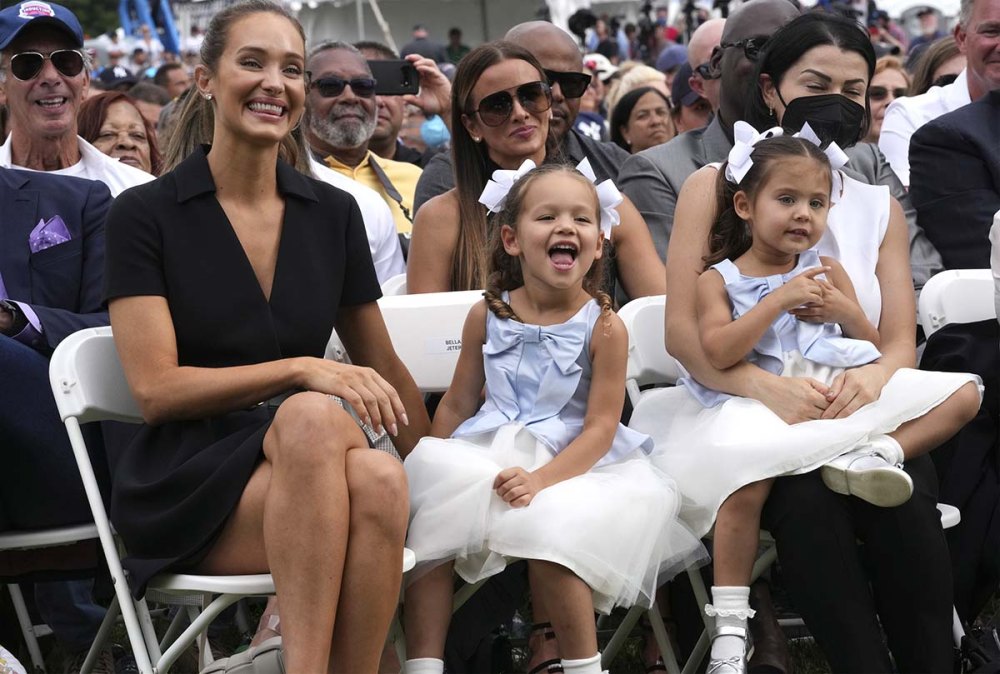 Derek Jeter’s Wife Hannah, Daughters Attend Hall of Fame Induction | Us ...
