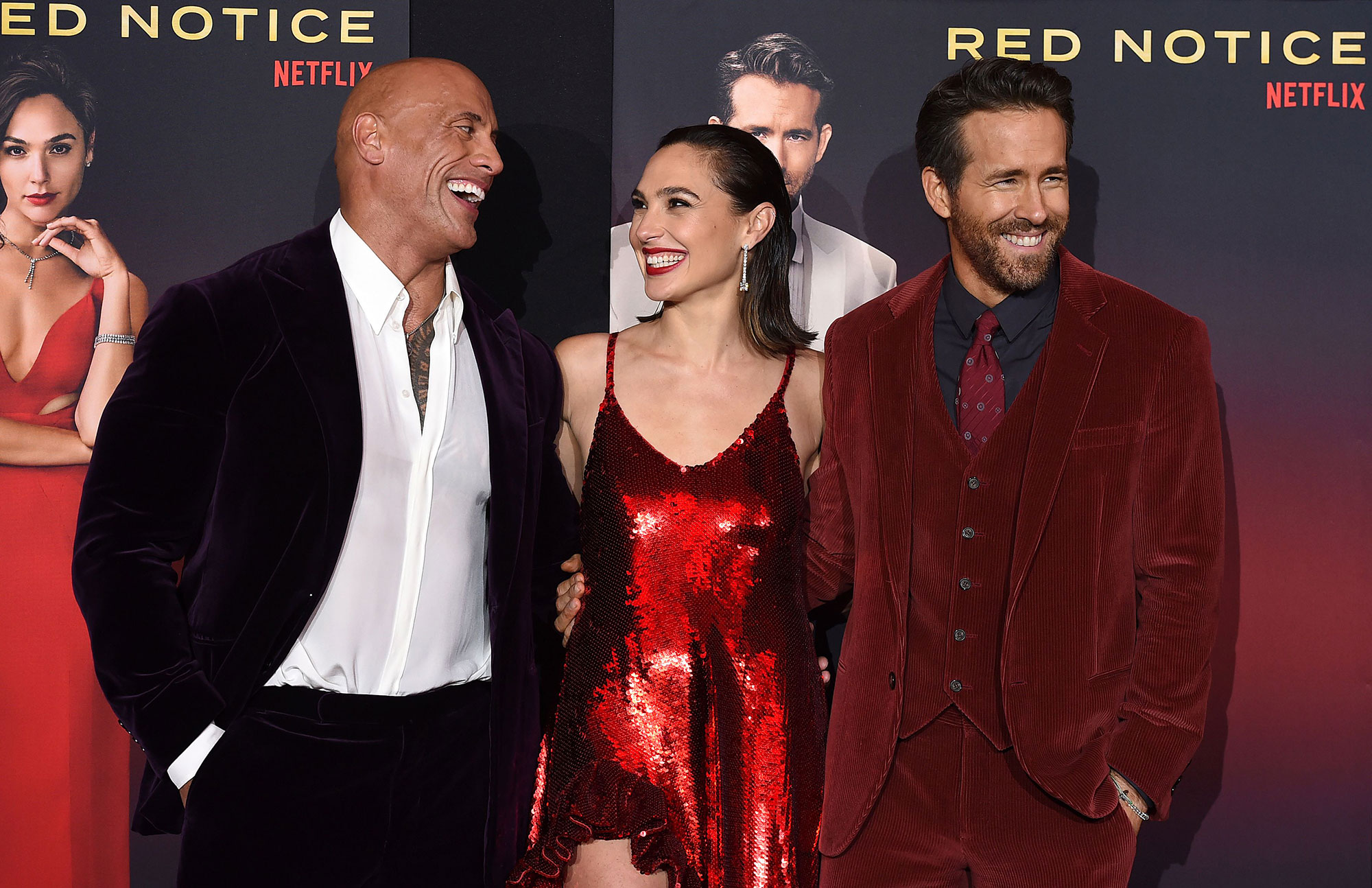 ‘Red Notice’ Premiere 2021: Red Carpet Fashion | Us Weekly