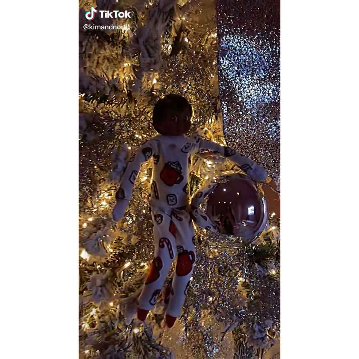 Kim Kardashian Decorates for Christmas, Hangs Stocking for Kanye | Us ...