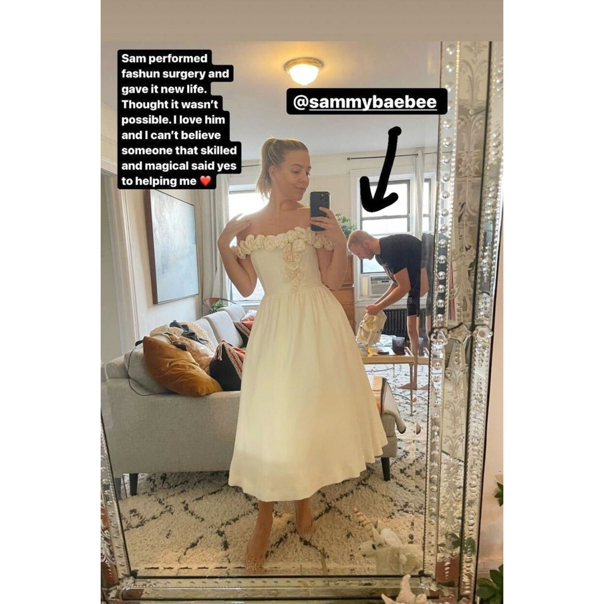 Helene Yorke Models Mom’s Wedding Dress From 1982: Pics | Us Weekly