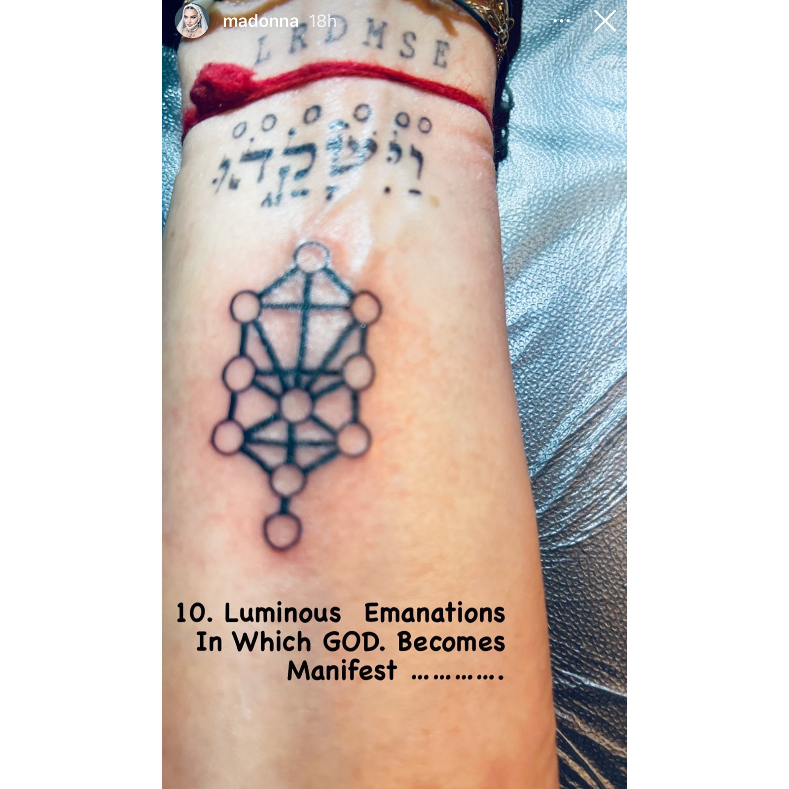 Madonna Debuts Tree of Life Tattoo Her Wrist: Photo | Us Weekly