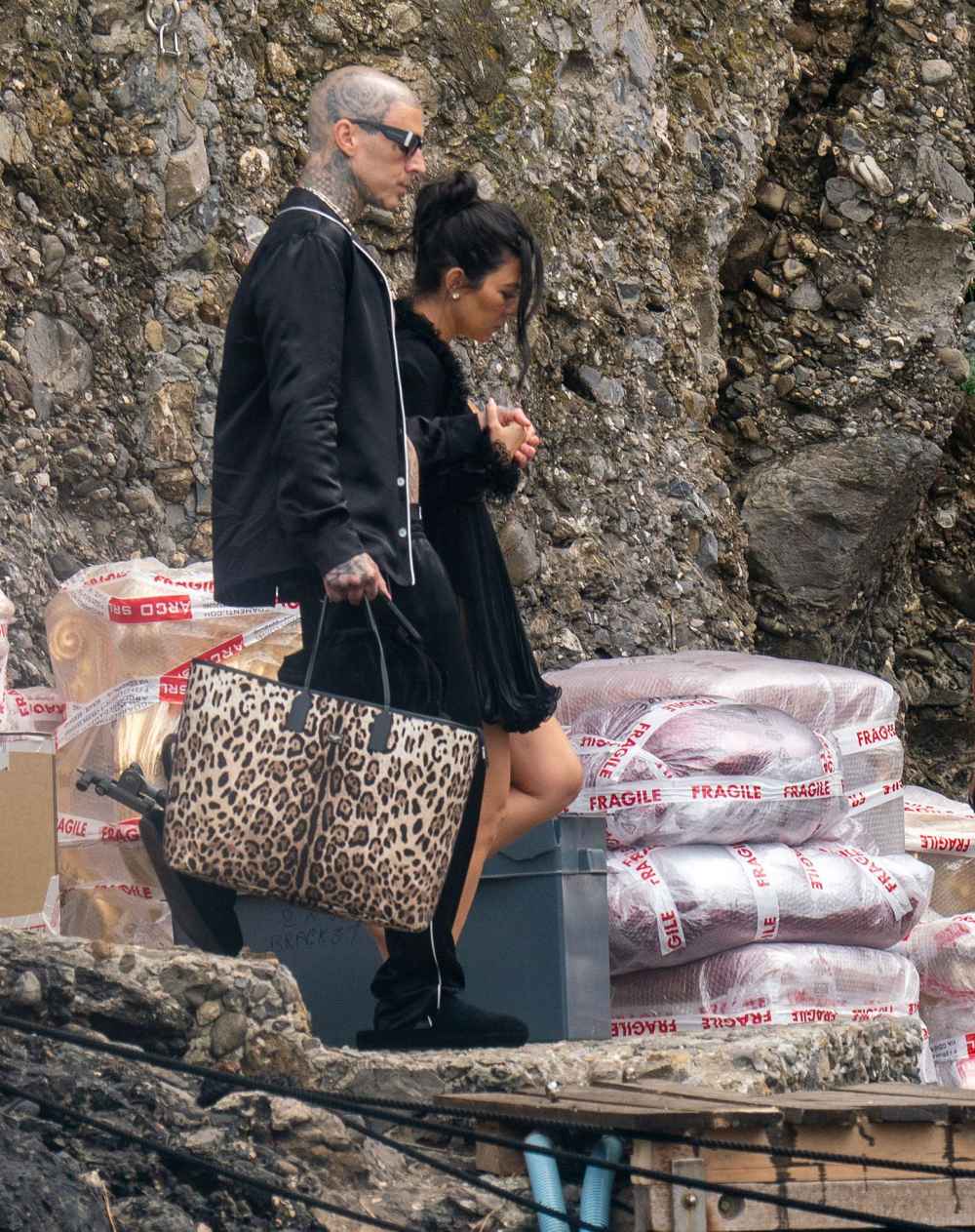 Kourtney Kardashian, Travis Barker Spotted After Wedding: Pics | Us Weekly