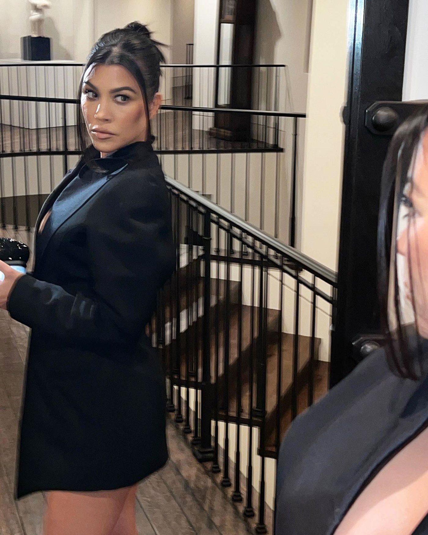 Kourtney Kardashian Shows Off Sexy Blazer Outfit: 'Mrs. Barker' | Us Weekly