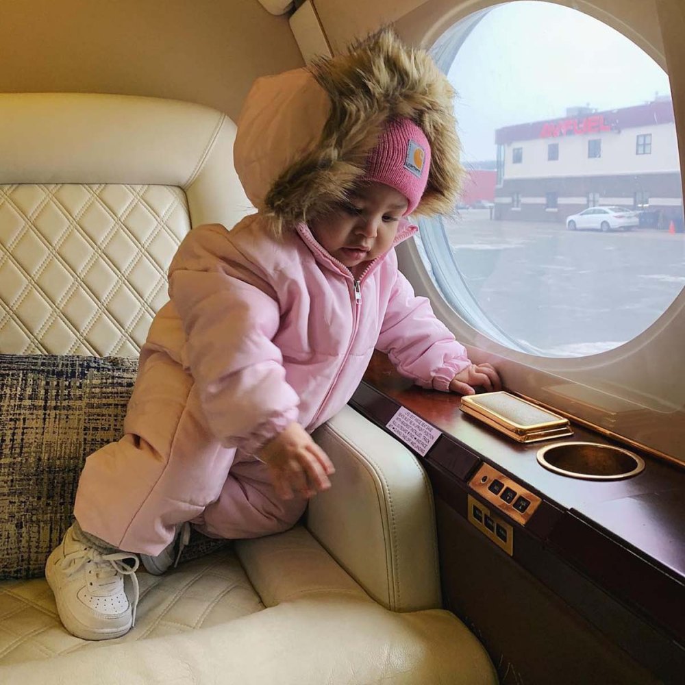 Photos of the Kardashian-Jenner Kids Flying on Private Planes | Us Weekly