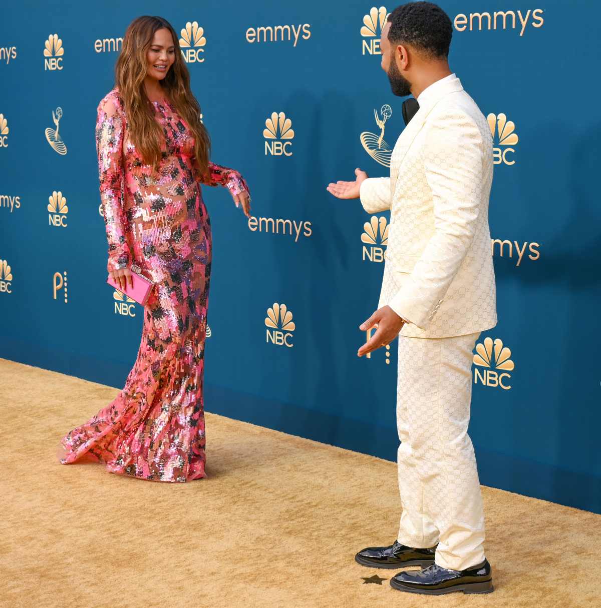 Emmys 2022: Pregnant Chrissy Teigen Shows Off Her Baby Bump | Us Weekly