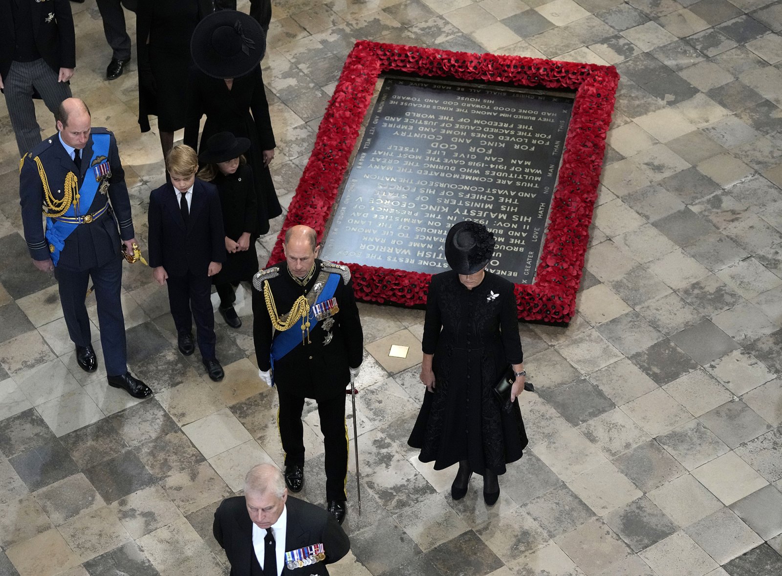 Prince Edward, Wife Sophie Pay Tribute to Queen Elizabeth at Funeral ...