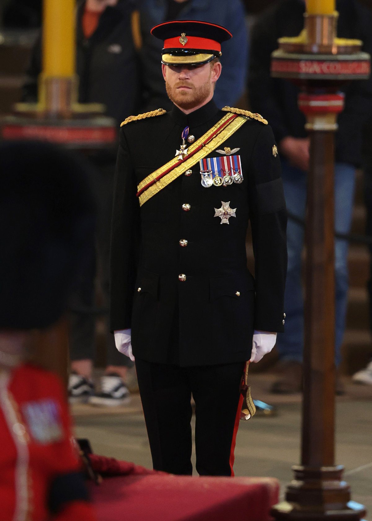 Prince Harry Wears Military Uniform at Queen's Vigil: Photos | Us Weekly