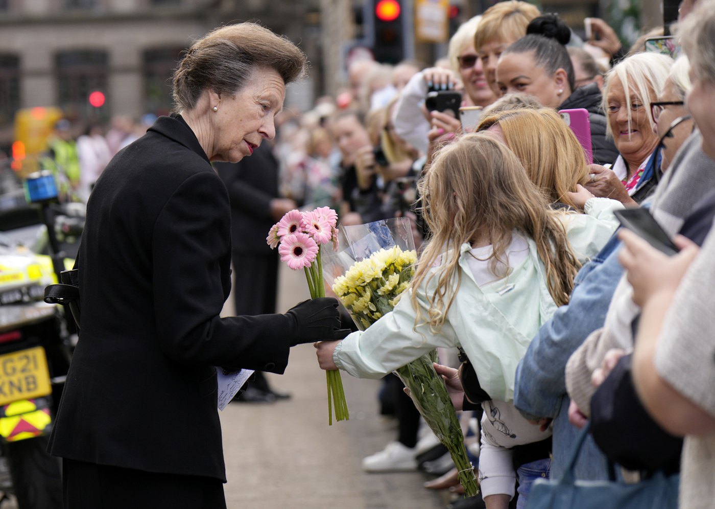 Princess Anne Greets Well-Wishers Ahead of Queen's Funeral | Us Weekly