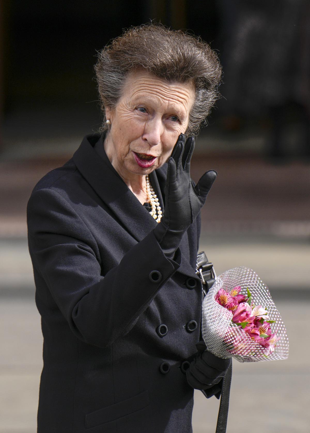 Princess Anne Greets Well-Wishers Ahead of Queen's Funeral | Us Weekly