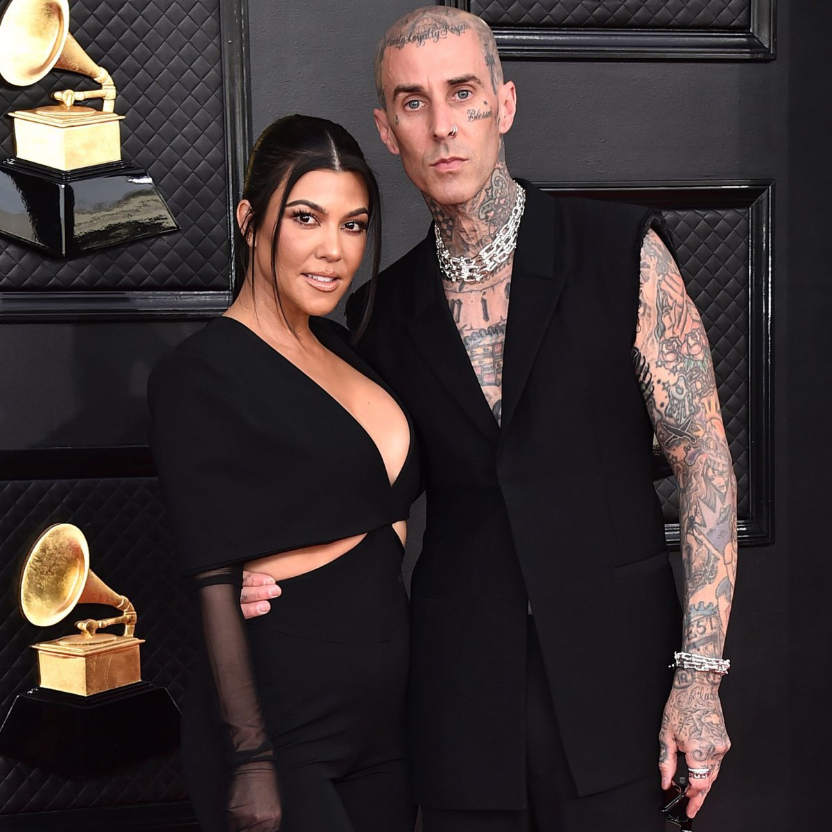 Travis Barker Has a Tattoo of Kourtney Kardashian’s Eyes | Us Weekly