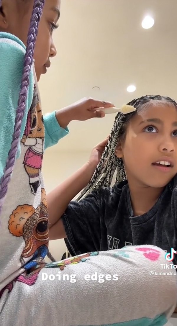 North West and Chicago West Do Each Other’s Hair: Details | Us Weekly