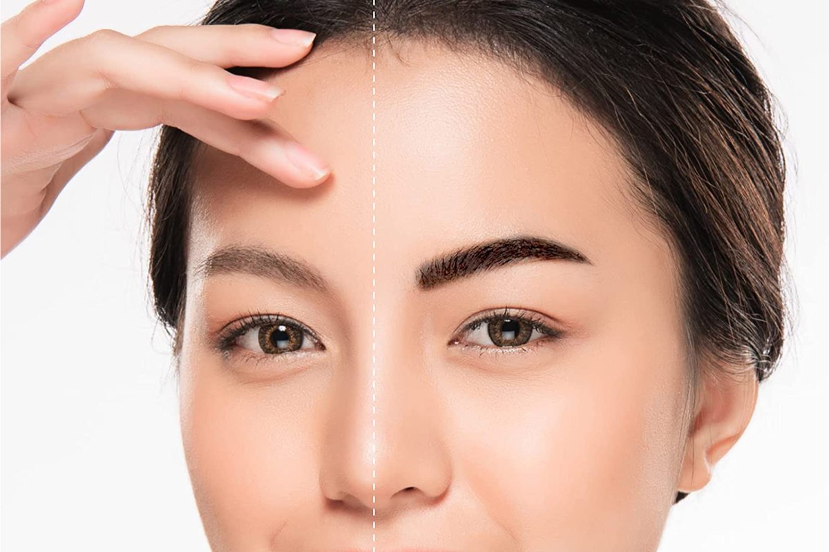 Eyebrow Stencils Before After