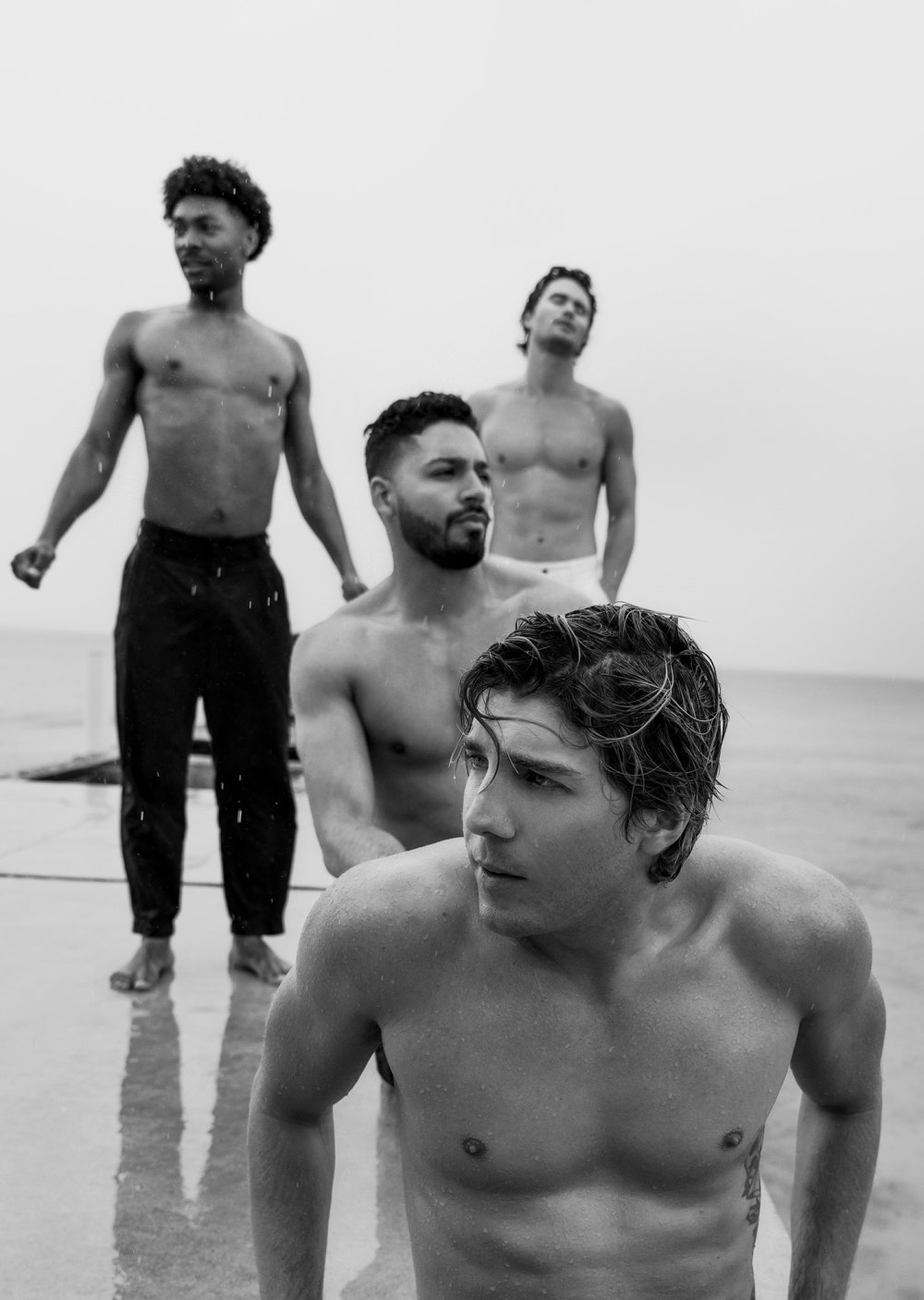 Lukas Gage and Chase Stokes Pose Shirtless in Armani Ad: Pics