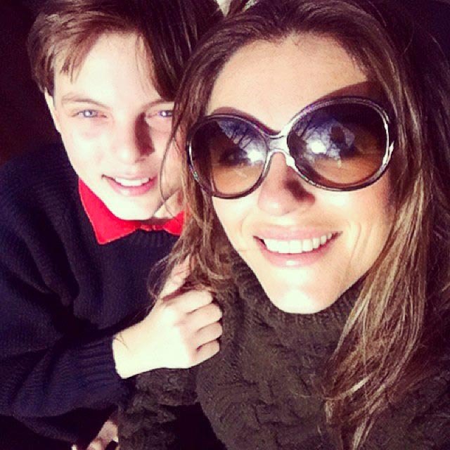 Elizabeth Hurleys Sweetest Moments With Son Damian Us Weekly
