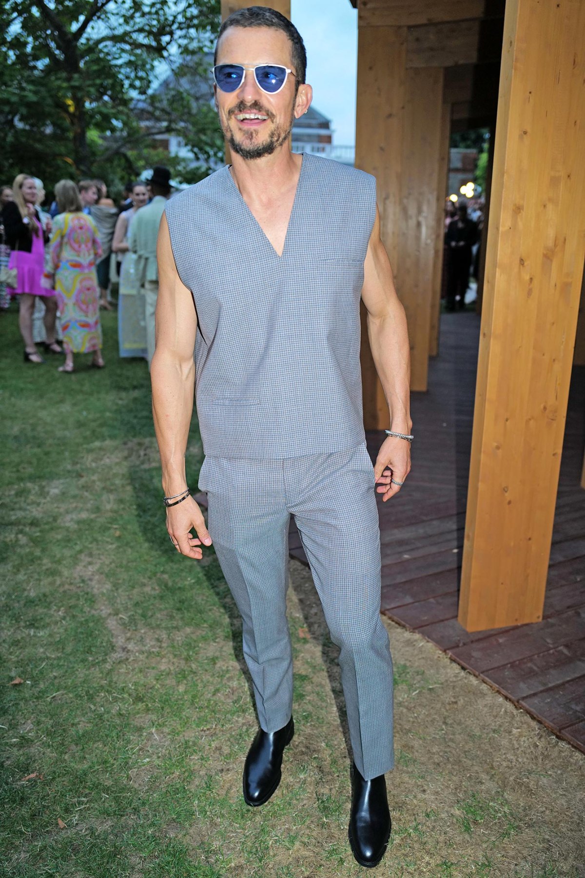 Orlando Bloom Rocks Stylish Tank Top at London Party | Us Weekly