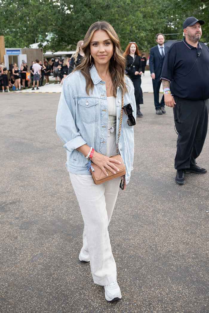 Jessica Alba Dons a Denim Jacket While Out in London | Us Weekly