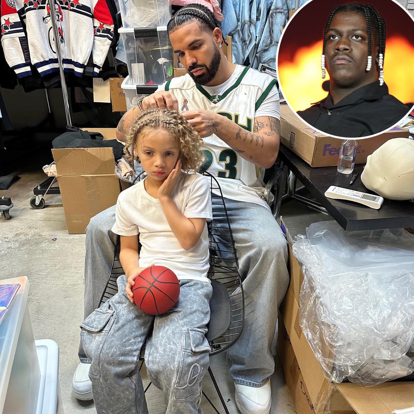 Drake Takes Down Son's Braids, Slams Claim He's Doing It for Clout | Us ...