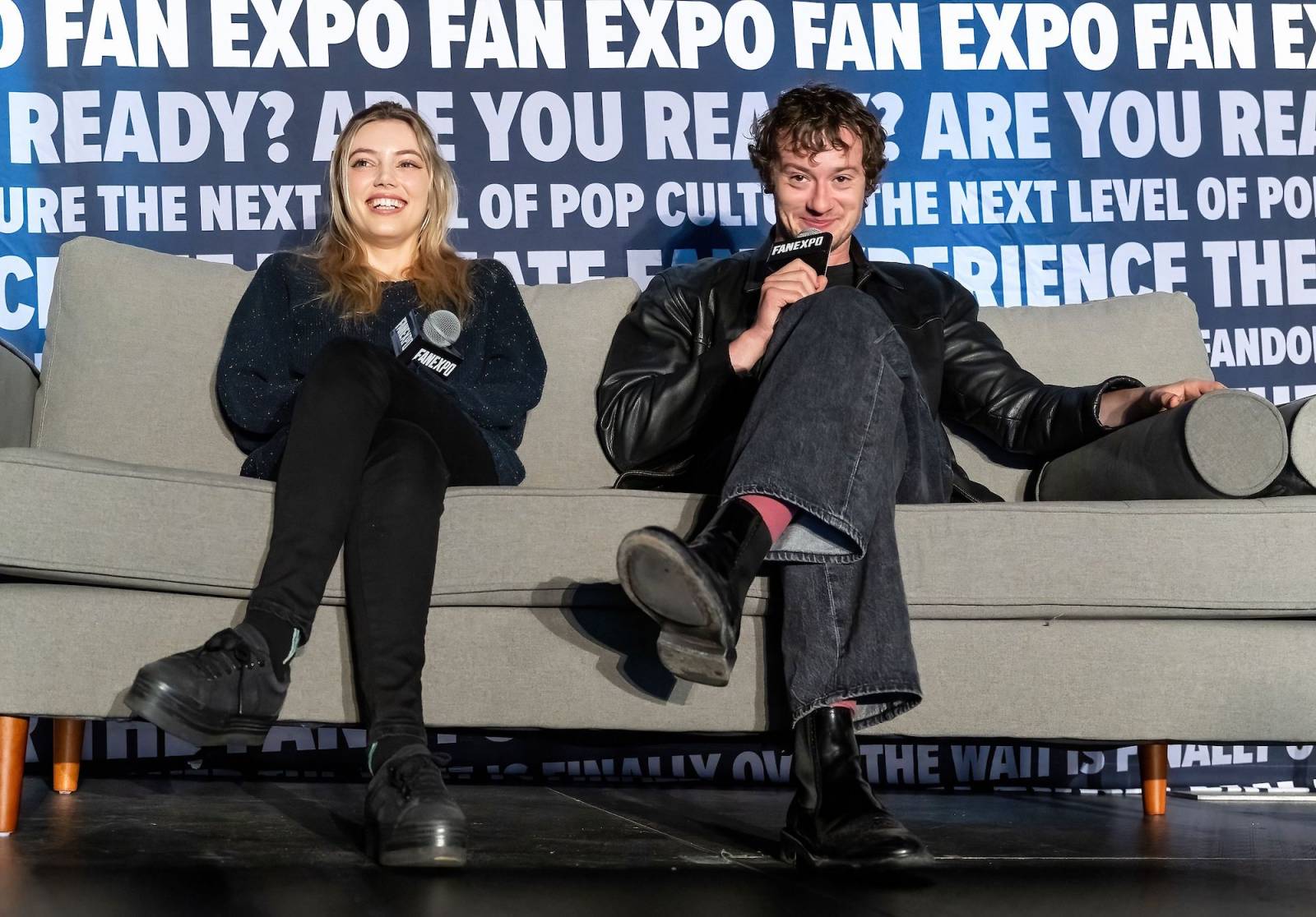 Grace Van Dien Praises Costar Chemistry With Joseph Quinn, Kyle Gallner ...