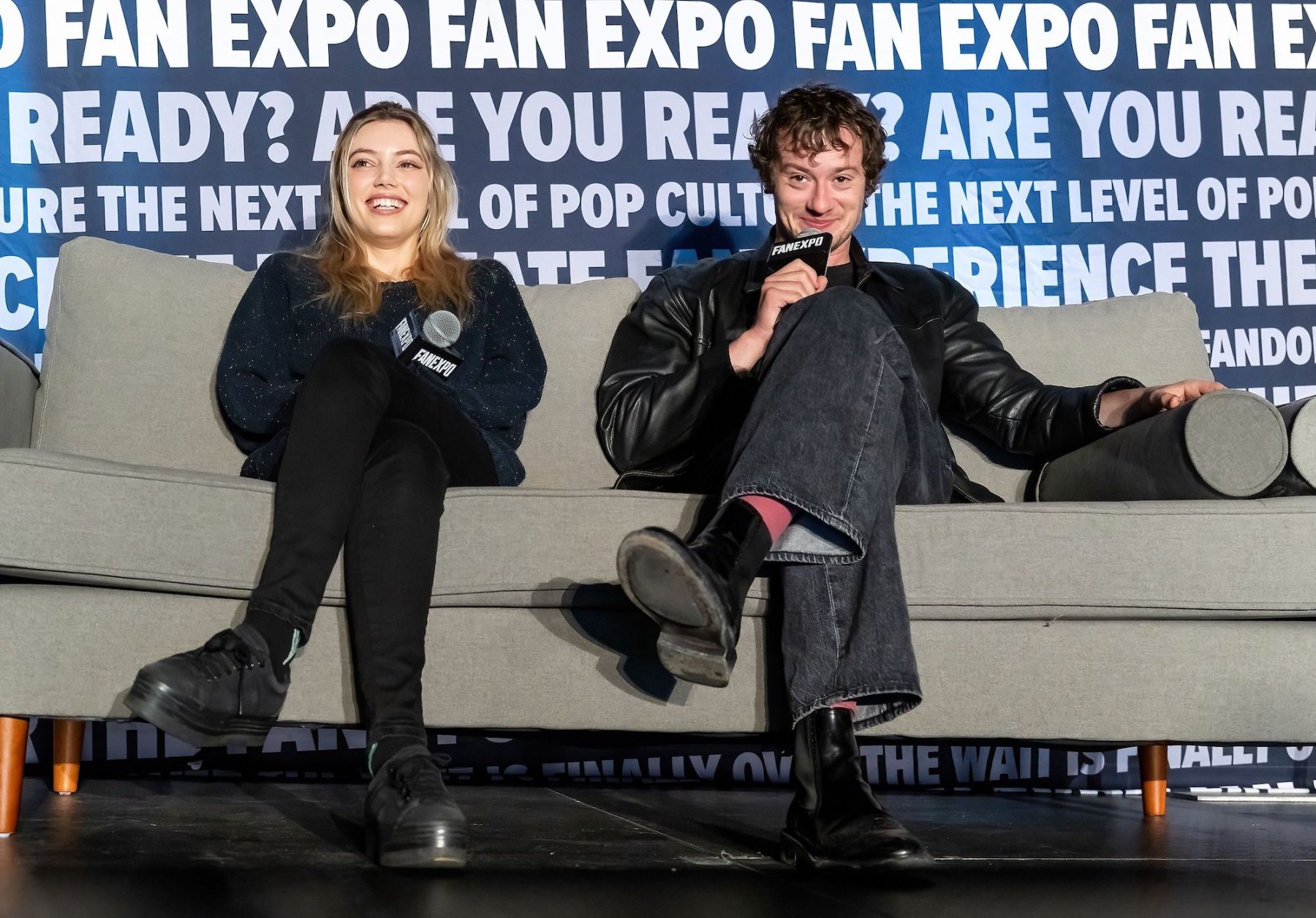 Grace Van Dien Praises Costar Chemistry With Joseph Quinn, Kyle Gallner ...