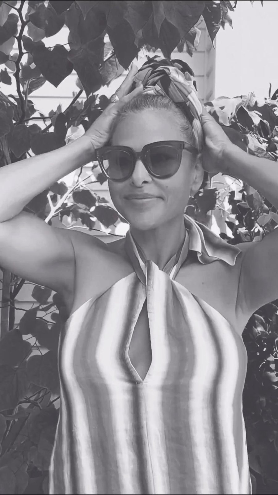 Eva Mendes Demonstrates How to Style a Head Wrap Perfectly | Us Weekly