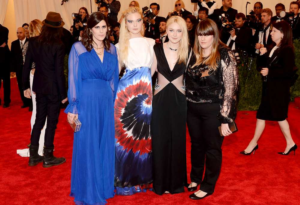 Dakota and Elle Fanning Hit Golden Globes Red Carpet Together | Us Weekly