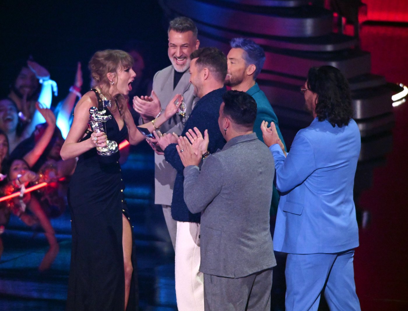 'NSync Reunites at the 2023 VMAs, Taylor Swift Has Questions | Us Weekly