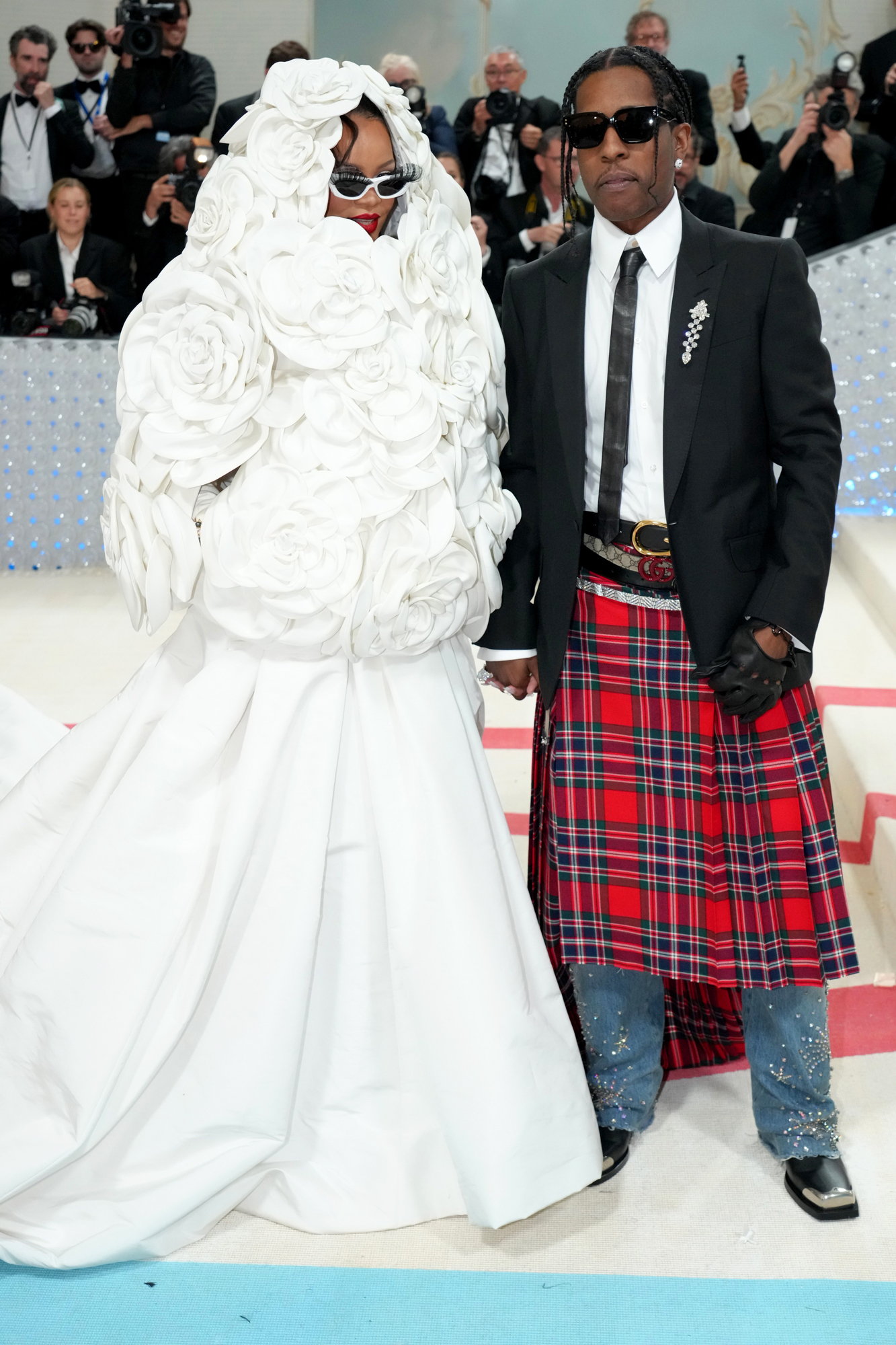 Asap Rocky Wearing A Kilt
